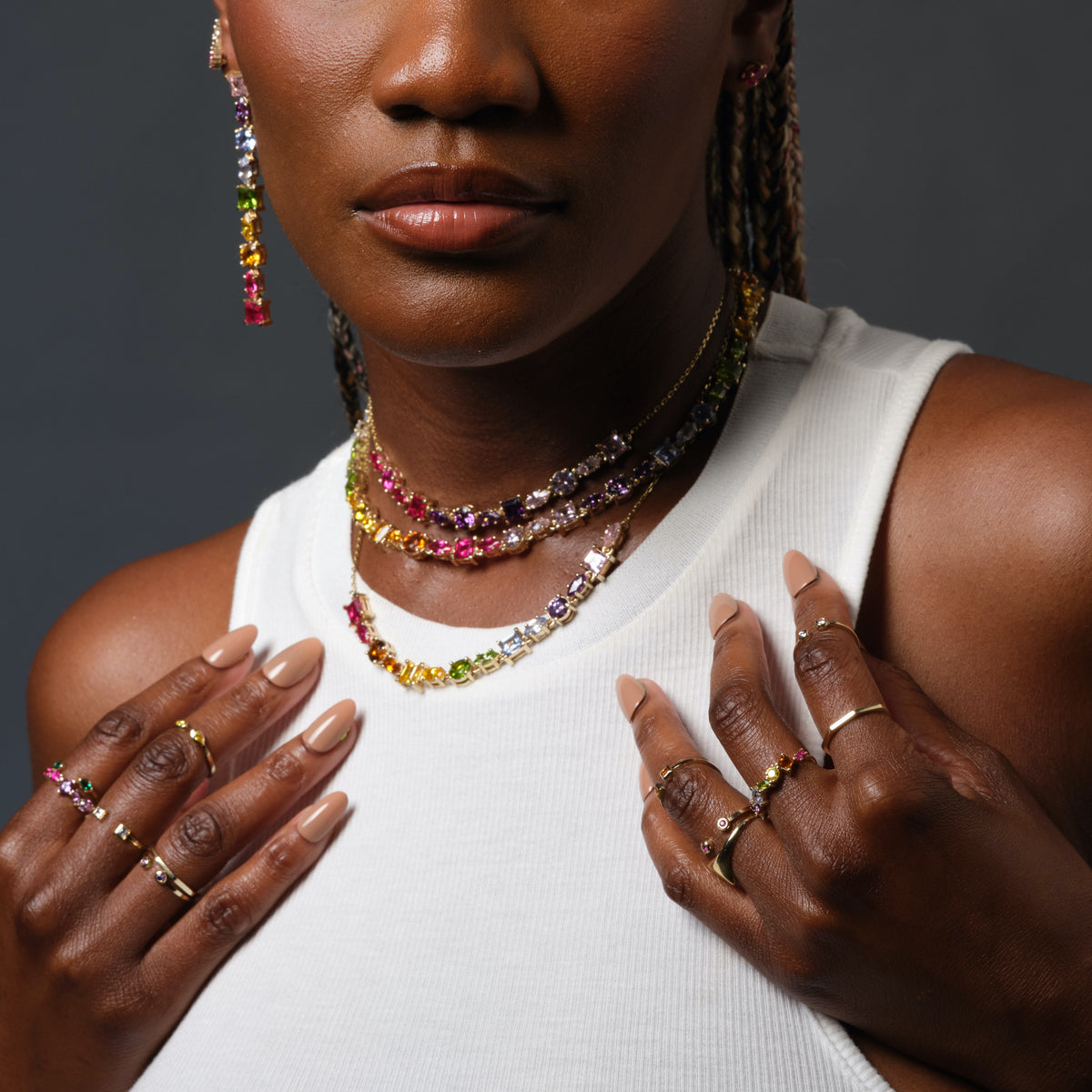 Fancy Gems Cuff Ring – Cut + Clarity