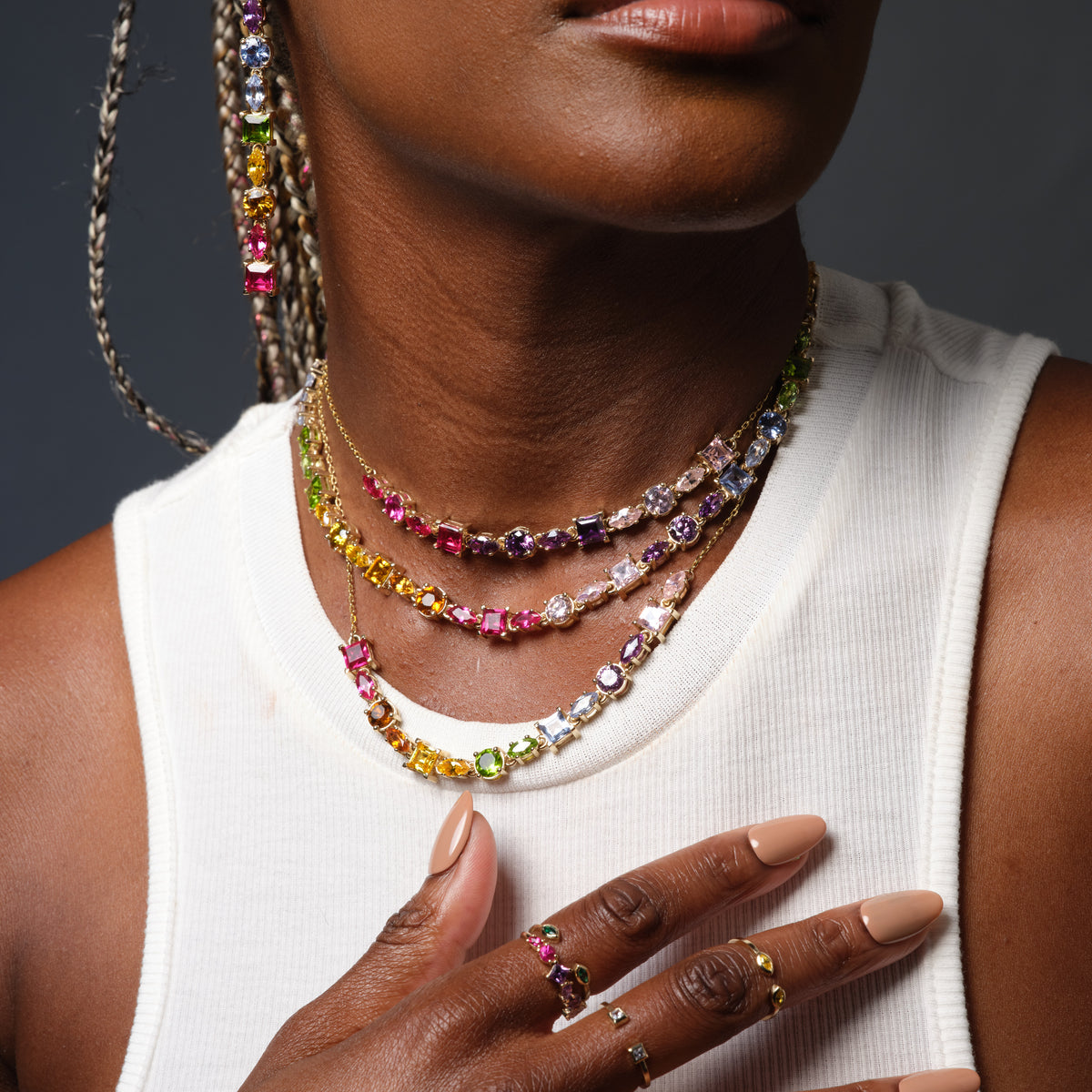 Fancy Gems Cuff Ring – Cut + Clarity