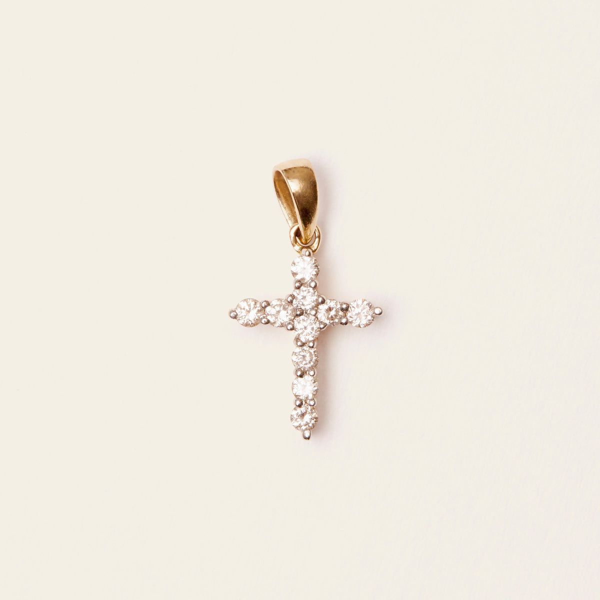 Gold Cross Charm | Matching Gold Charms – Cut + Clarity