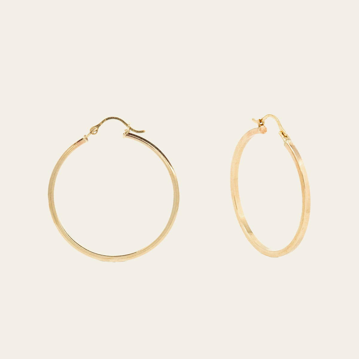 14k Gold Hoops | Custom Gold Hoop Earrings – Cut + Clarity